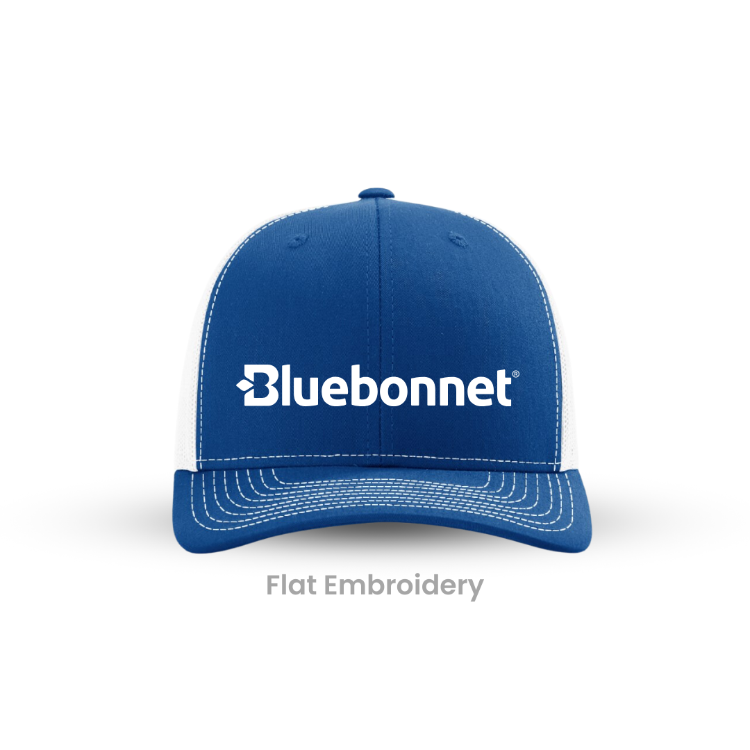 Trucker Hat | Blue/White Mesh – Bluebonnet
